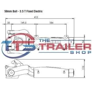 AL-KO New Off Road Ball Coupling 3500Kg - The Trailer Shop