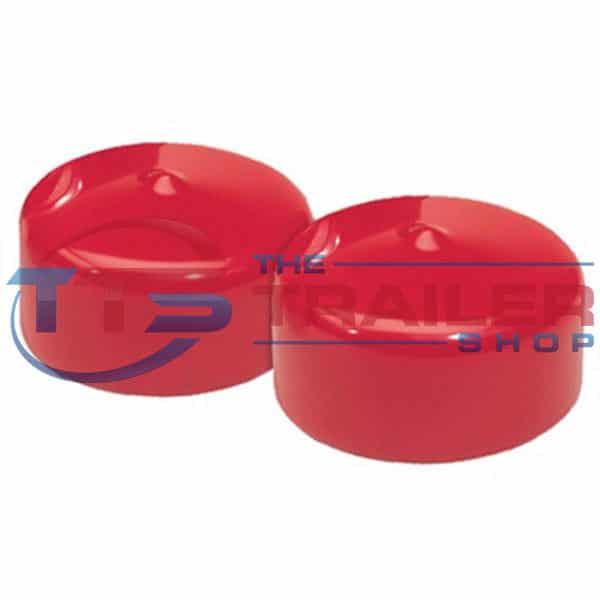 Bearing Protector PVC Dust Cover - Red 2pk - The Trailer Shop