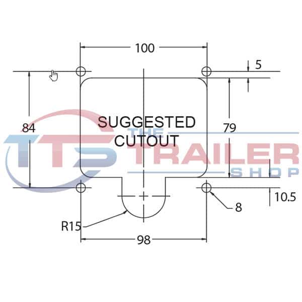 Drop T Lock Straight Tongue - The Trailer Shop