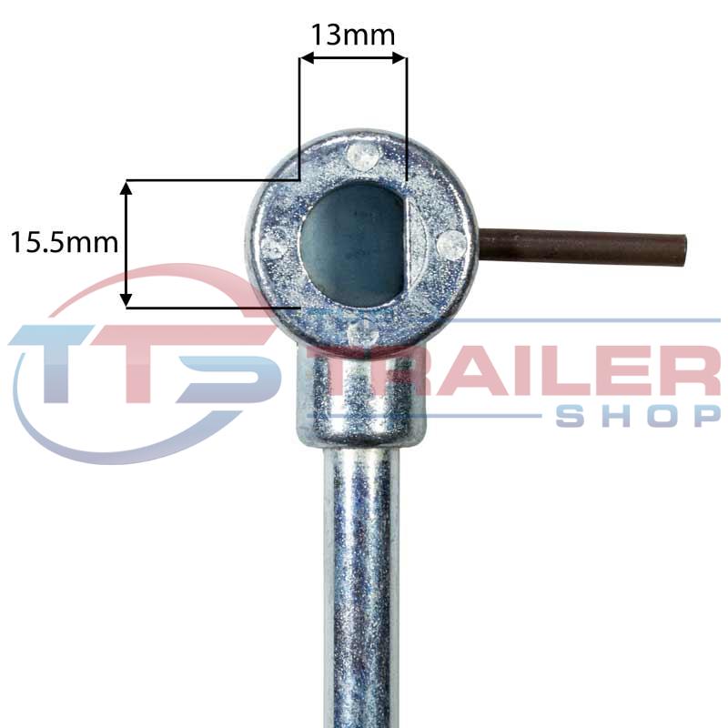 Jockey Wheel Handle With Roll Pin AL-KO - The Trailer Shop
