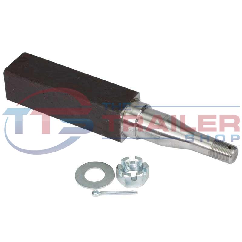 Stub Axle 40mm Square x 250mm LM (Holden) Turned - The Trailer Shop