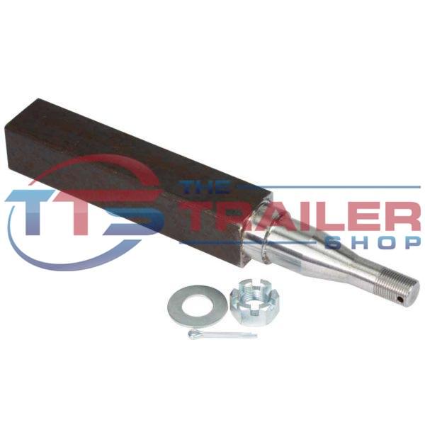 Stub Axle 40mm Square x 300mm LM (Holden) Turned - The Trailer Shop