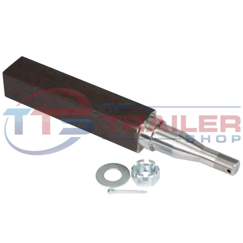 Stub Axle 40mm Square x 300mm LM (Holden) Turned - The Trailer Shop