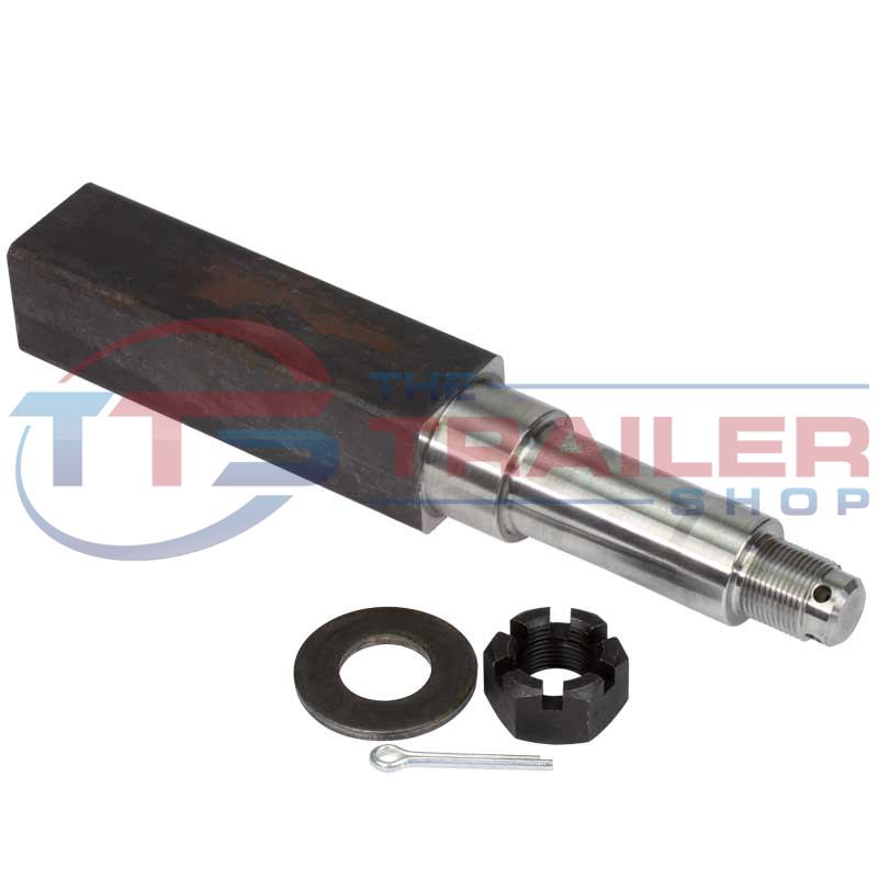 Stub Axle 45mm Square x 300mm Parallel (Ford) Turned - The Trailer Shop