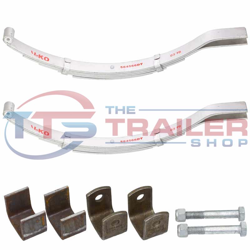 AL-KO 6 Leaf Slipper Spring Kit 45mm x 765mm Dacromet - The Trailer Shop