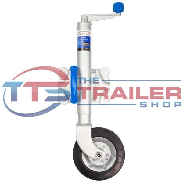Ark 8" Heavy Duty Swing Up Jockey Wheel - The Trailer Shop