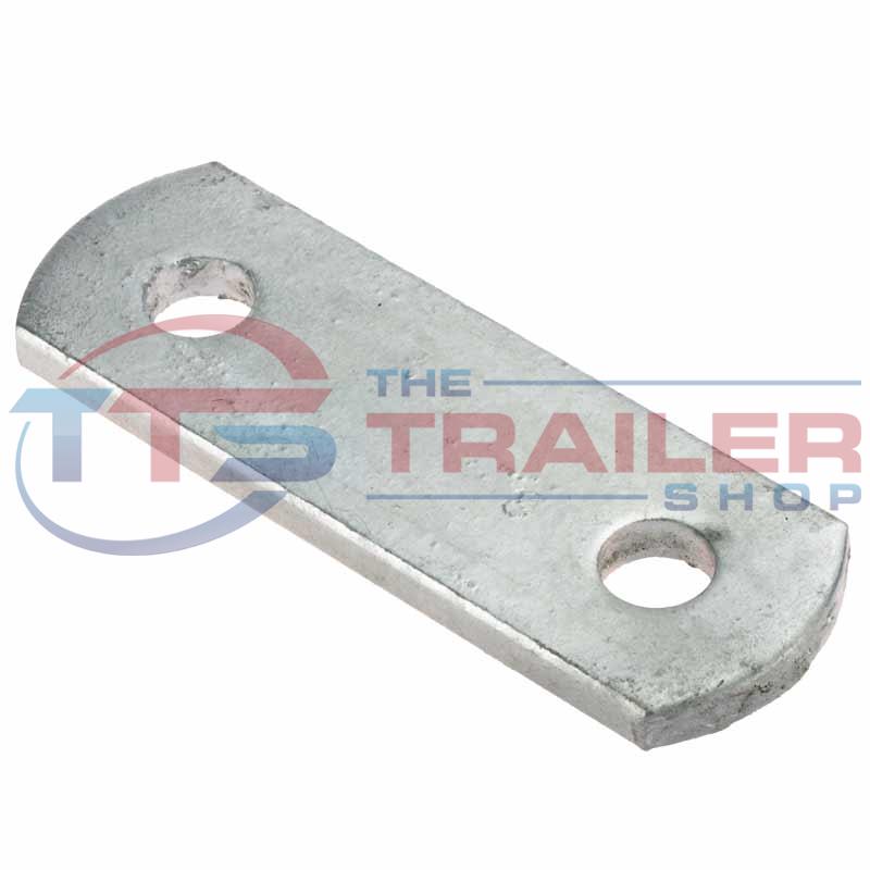 Shackle Plate 9/16" x 75mm Centres Galvanised - The Trailer Shop