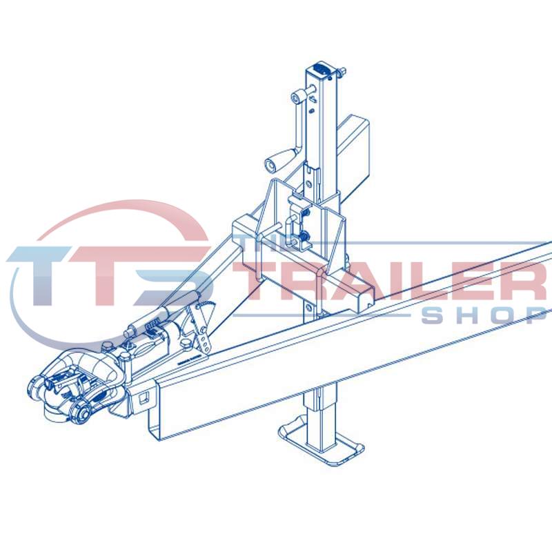 Jockey Stand with Central A-frame Mount Clamp - Dual Side Winding 350Kg ...