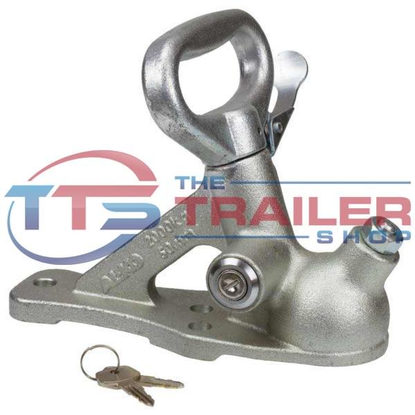 AL-KO Lockable Coupling 50mm 2000Kg 2/3 Hole Plated - The Trailer Shop