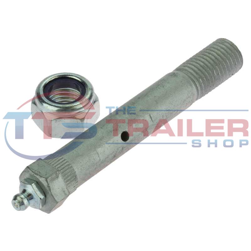 Shackle Bolt M16 x 100mm Knurled Greasable Zinc - The Trailer Shop