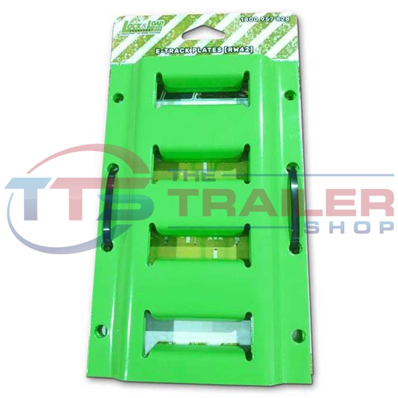 Lock & Load E-Track Plates 2 Pack - The Trailer Shop
