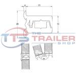 Centaflex Continuous Hinge 1.5m - The Trailer Shop