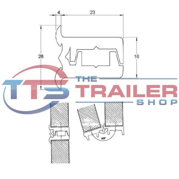 Centaflex Continuous Hinge 3m - The Trailer Shop