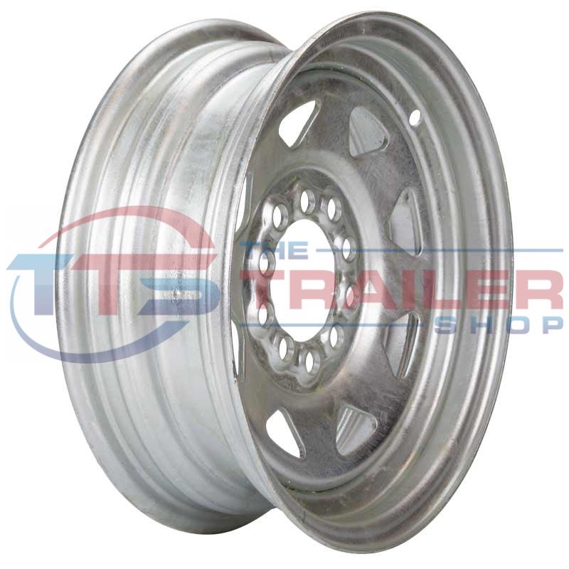 Galvanised Spoke Rim 13x4.5" Multi-Fit Zero Off-Set Gecko - The Trailer ...