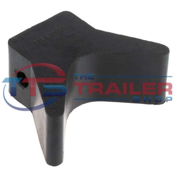 V Block 3" Black Rubber - The Trailer Shop
