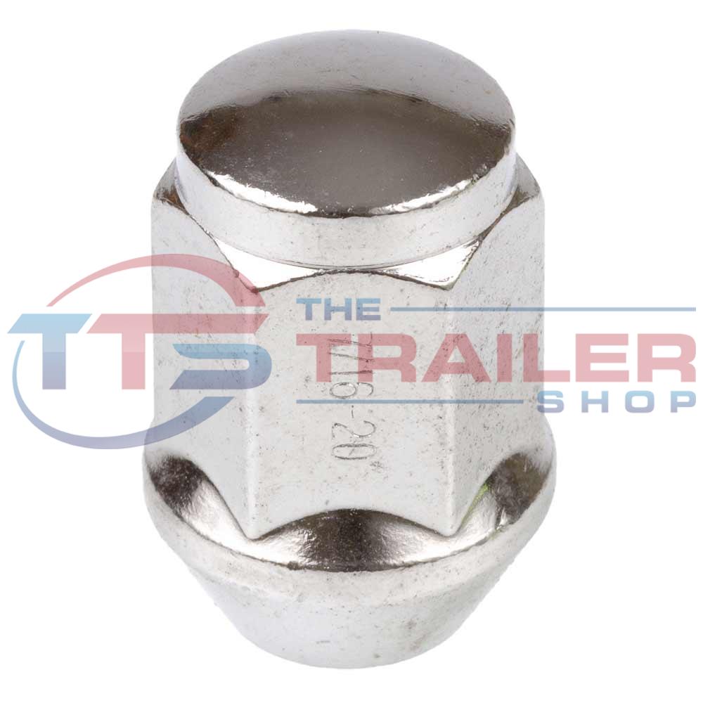 Wheel Nut 7/16" UNF 60º Chrome - The Trailer Shop