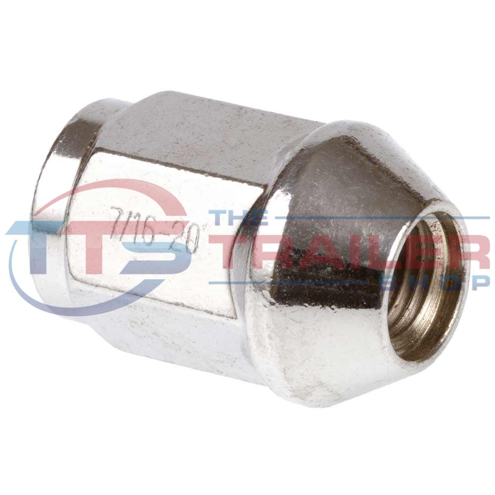 Wheel Nut 7/16" UNF 60º Chrome - The Trailer Shop