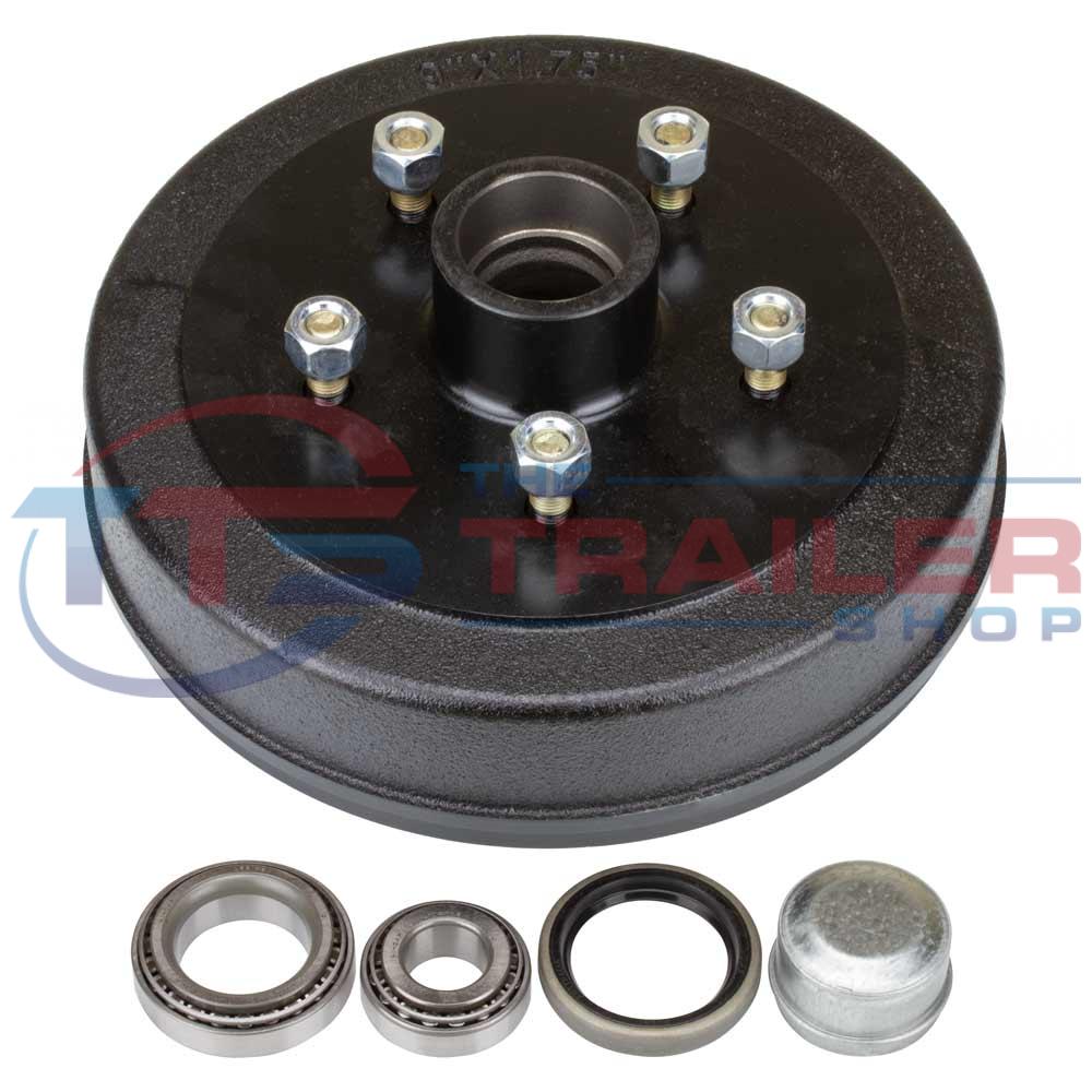 9" Hub Drum 5 Stud HQ (5x120.65mm PCD) SL Japanese Bearings - The ...