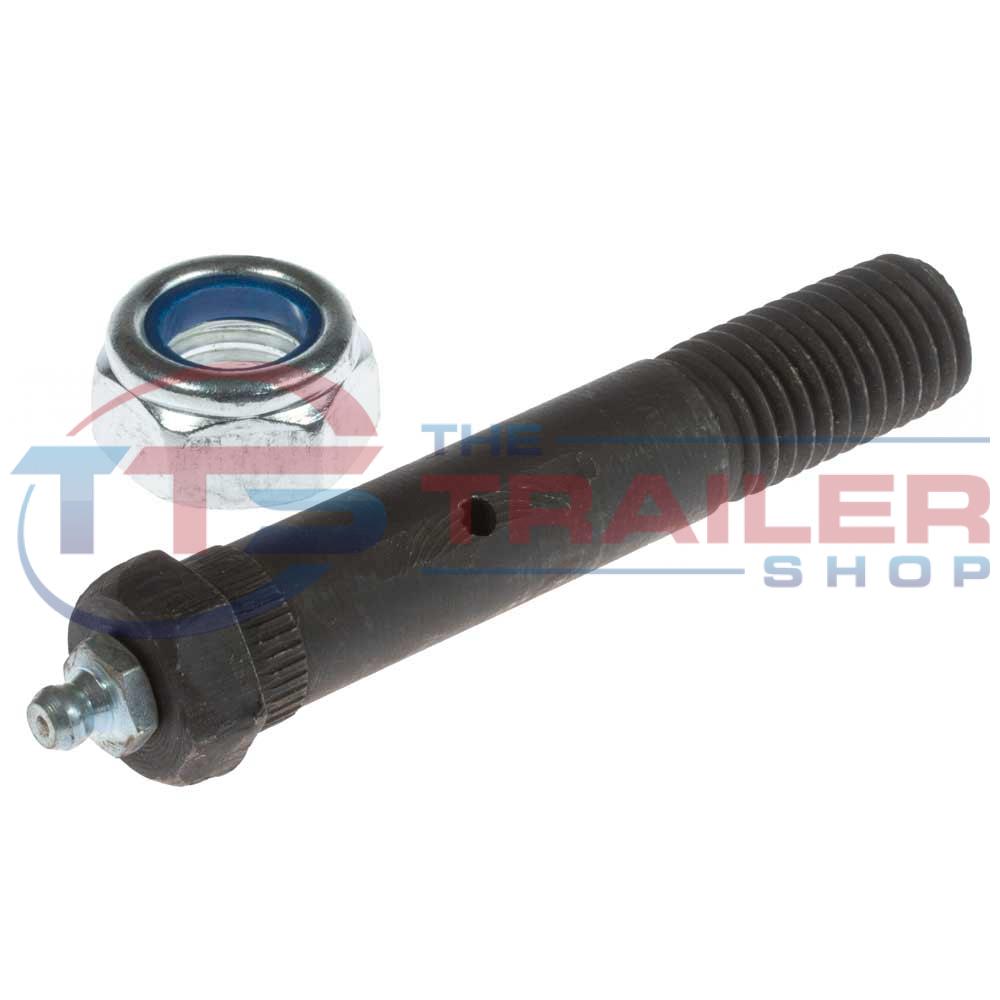 Shackle Bolt M18 x 100mm Knurled Greasable Long Thread - The Trailer Shop