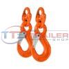 Vehicle Chain Safety Hook Set 8mm 4000Kg Orange - The Trailer Shop
