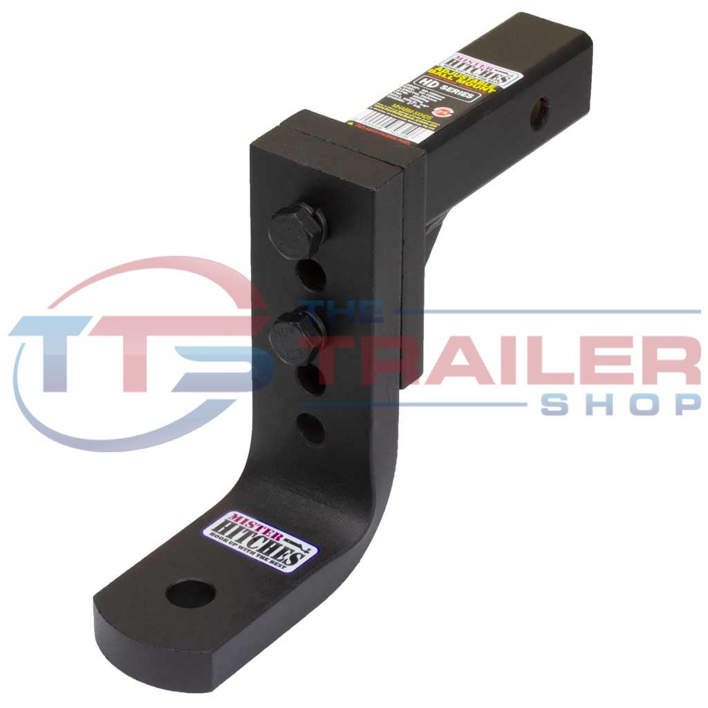 Mister Hitches 4000Kg Short Shank Adjustable Ball Mount Towbar Tongue ...