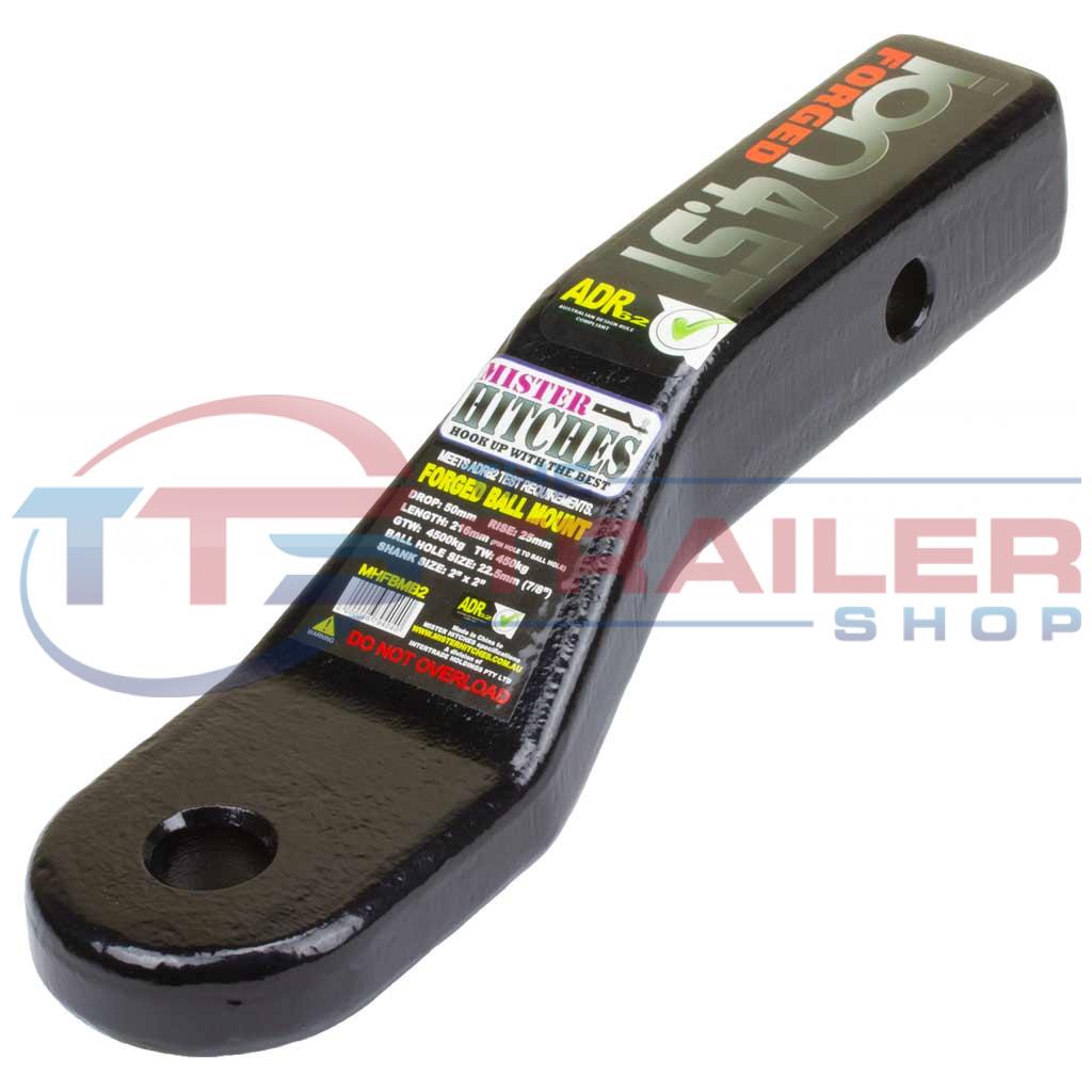 Mister Hitches Ion Forged 4.5t 50mm Drop 25mm Rise Towbar Tongue 7/8 ...