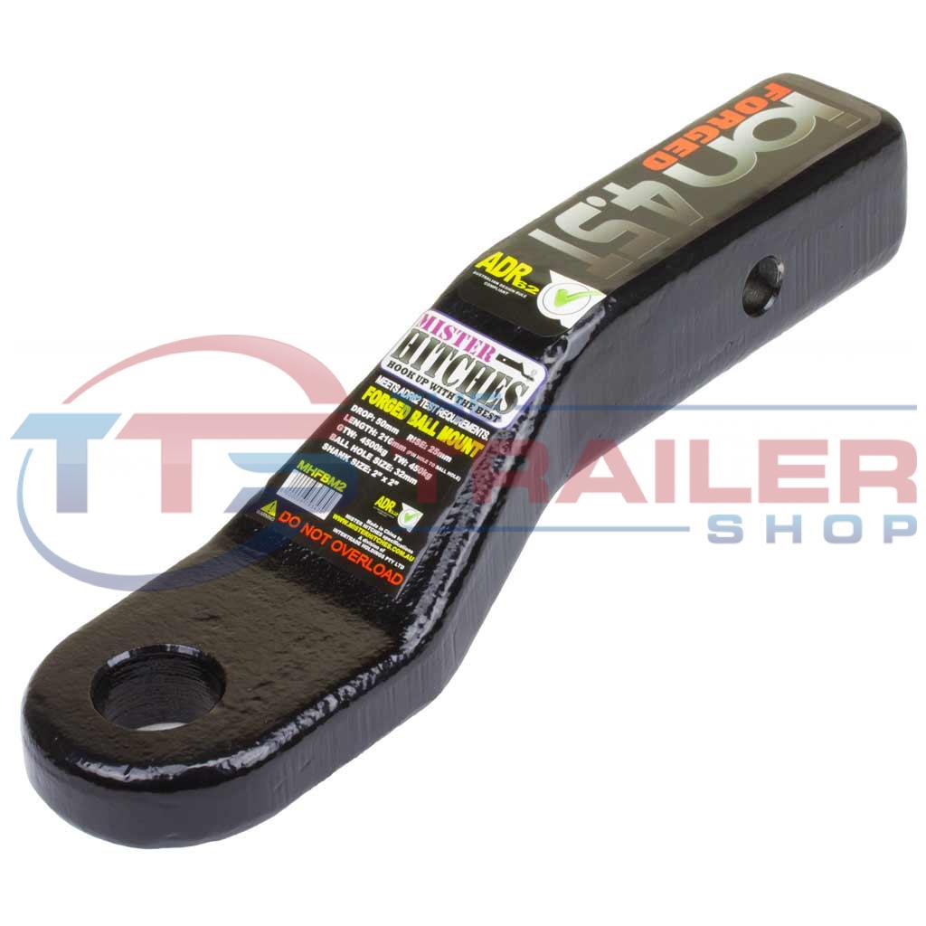 Mister Hitches Ion Forged 4.5t 50mm Drop 25mm Rise Towbar Tongue 1 1/4 ...