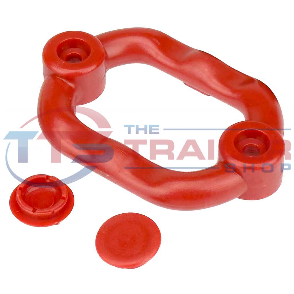 AL-KO Corner Steady Drop Down Handle with 2 Plugs - The Trailer Shop