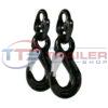 Vehicle Chain Safety Hook Set 8mm 4000Kg Black - The Trailer Shop