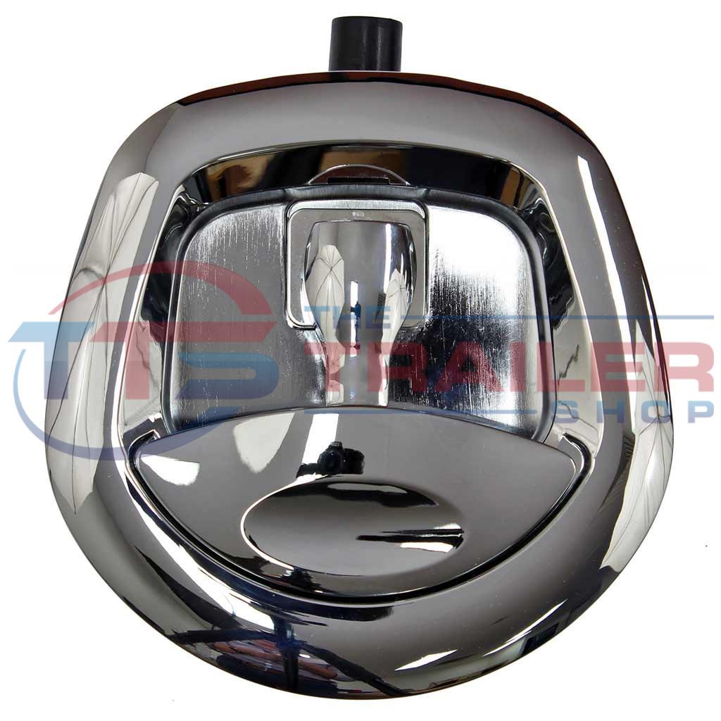 Whale Tail Lock Chrome Body & Chrome Handle - The Trailer Shop