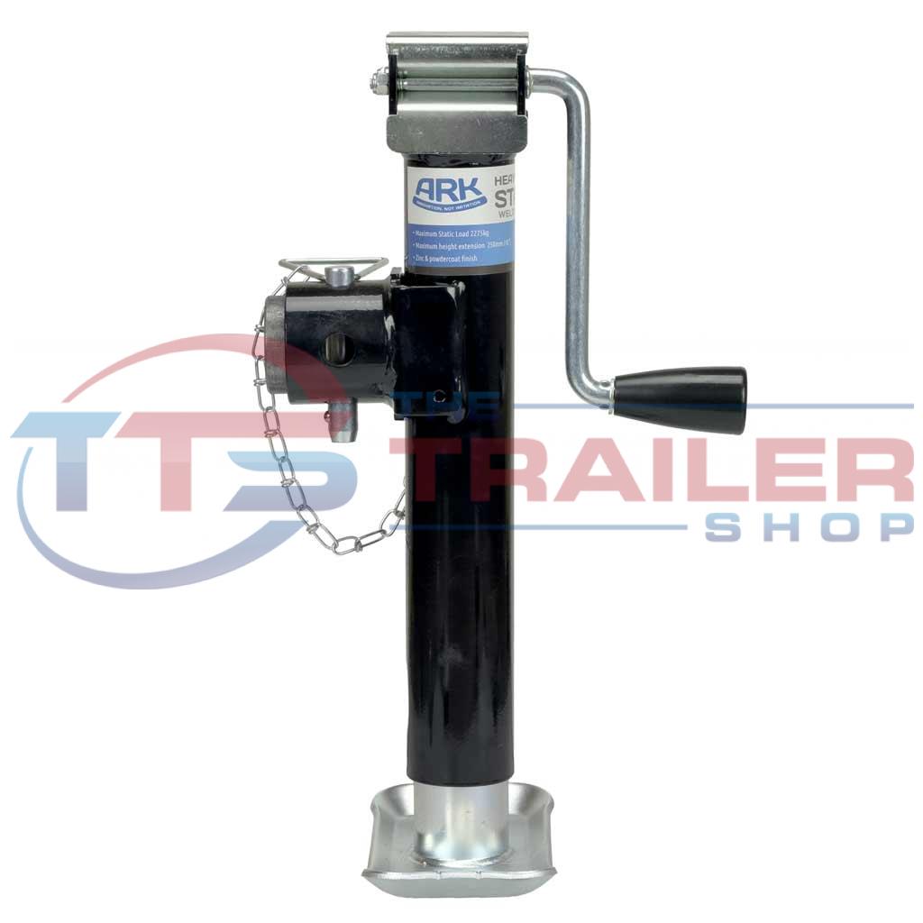 Landing Leg 57mm Round With Tube Mount 2275Kg Ark - The Trailer Shop