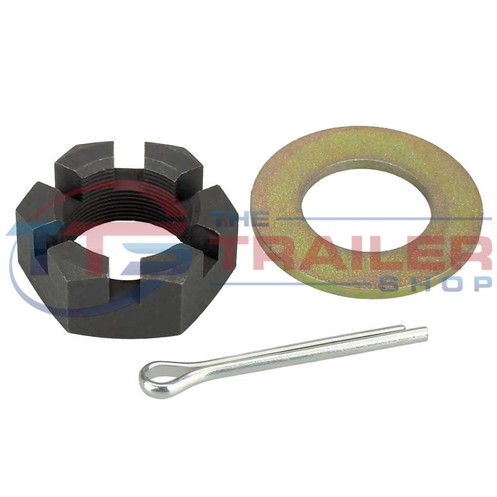 Axle Nut Kit M36 x 1.5mm Castellated - The Trailer Shop