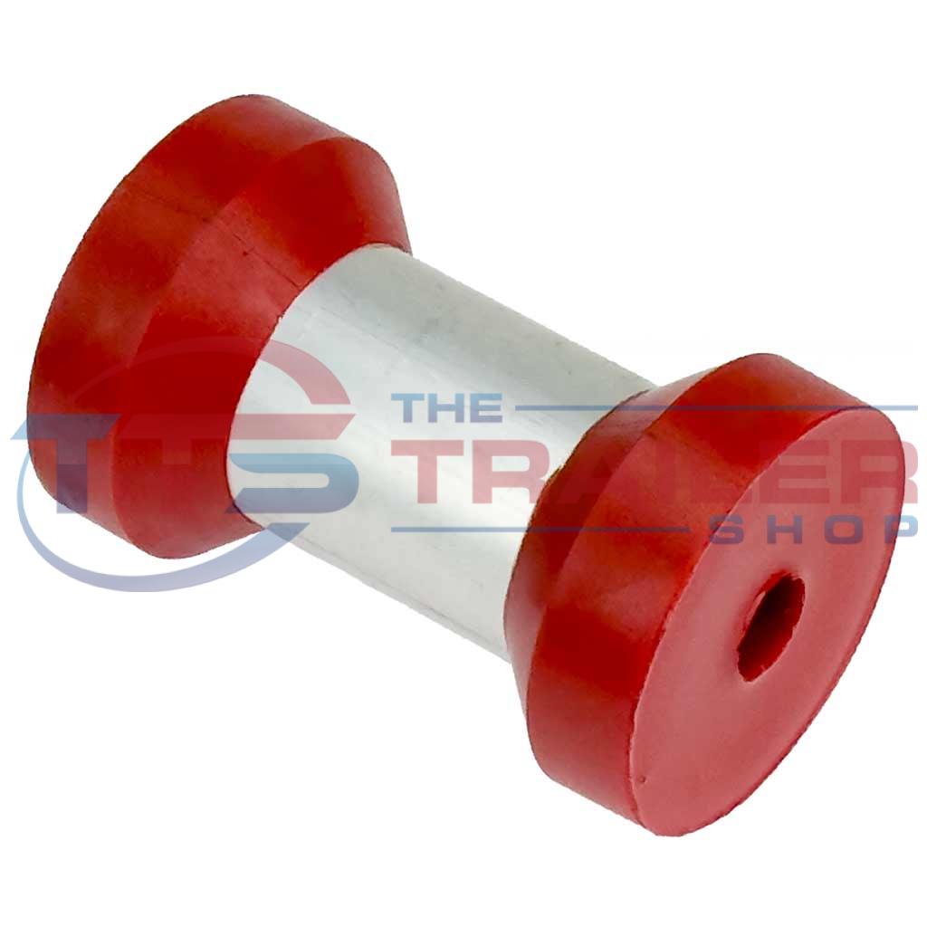 Keel Roller 4 1/2" Red Poly Roller Alloy Centre 17mm Bore - The Trailer ...