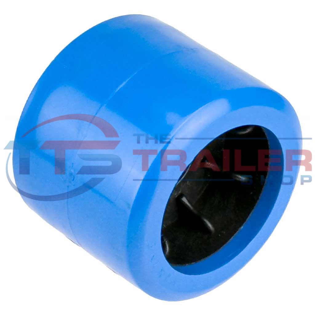 Wobble Roller Smooth Blue 20mm Bore - The Trailer Shop