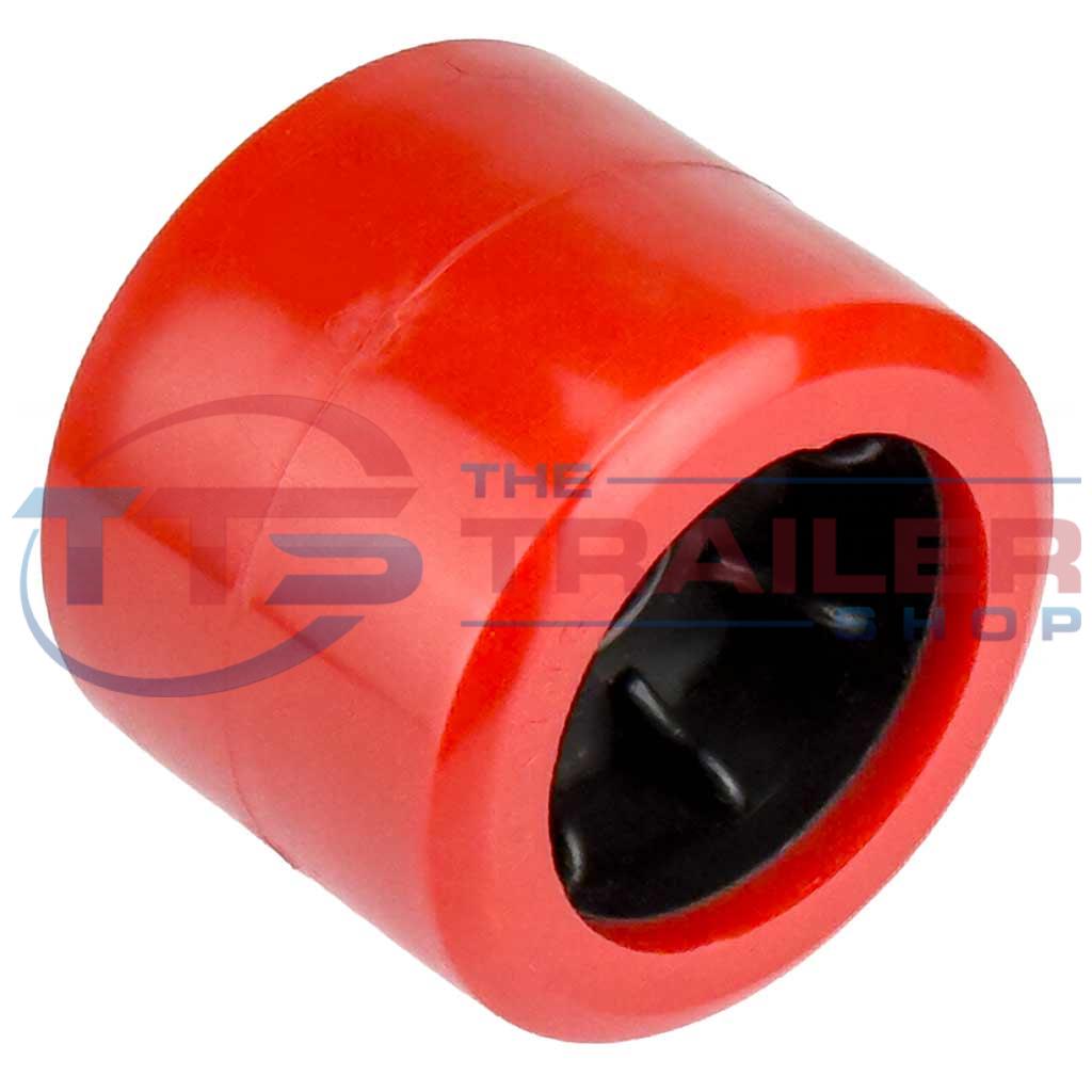 Wobble Roller Smooth Red 26mm Bore - The Trailer Shop